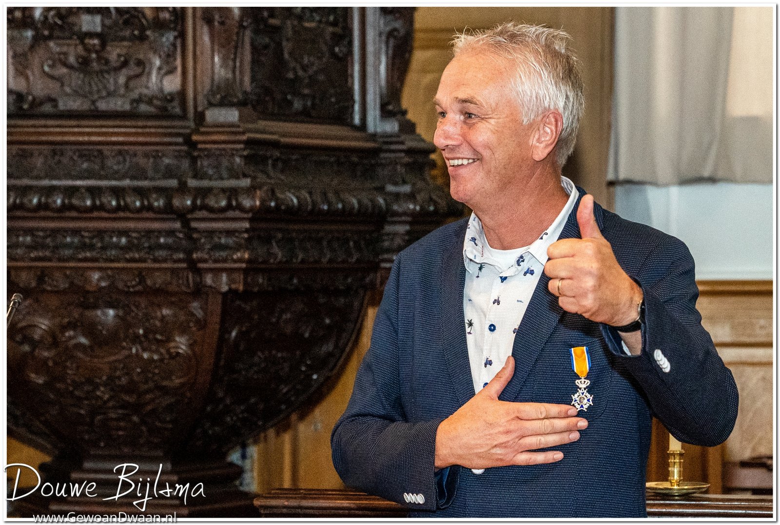 Koninklijke Onderscheiding voor Piet Zantman Koninklijke Onderscheiding voor Piet Zantman